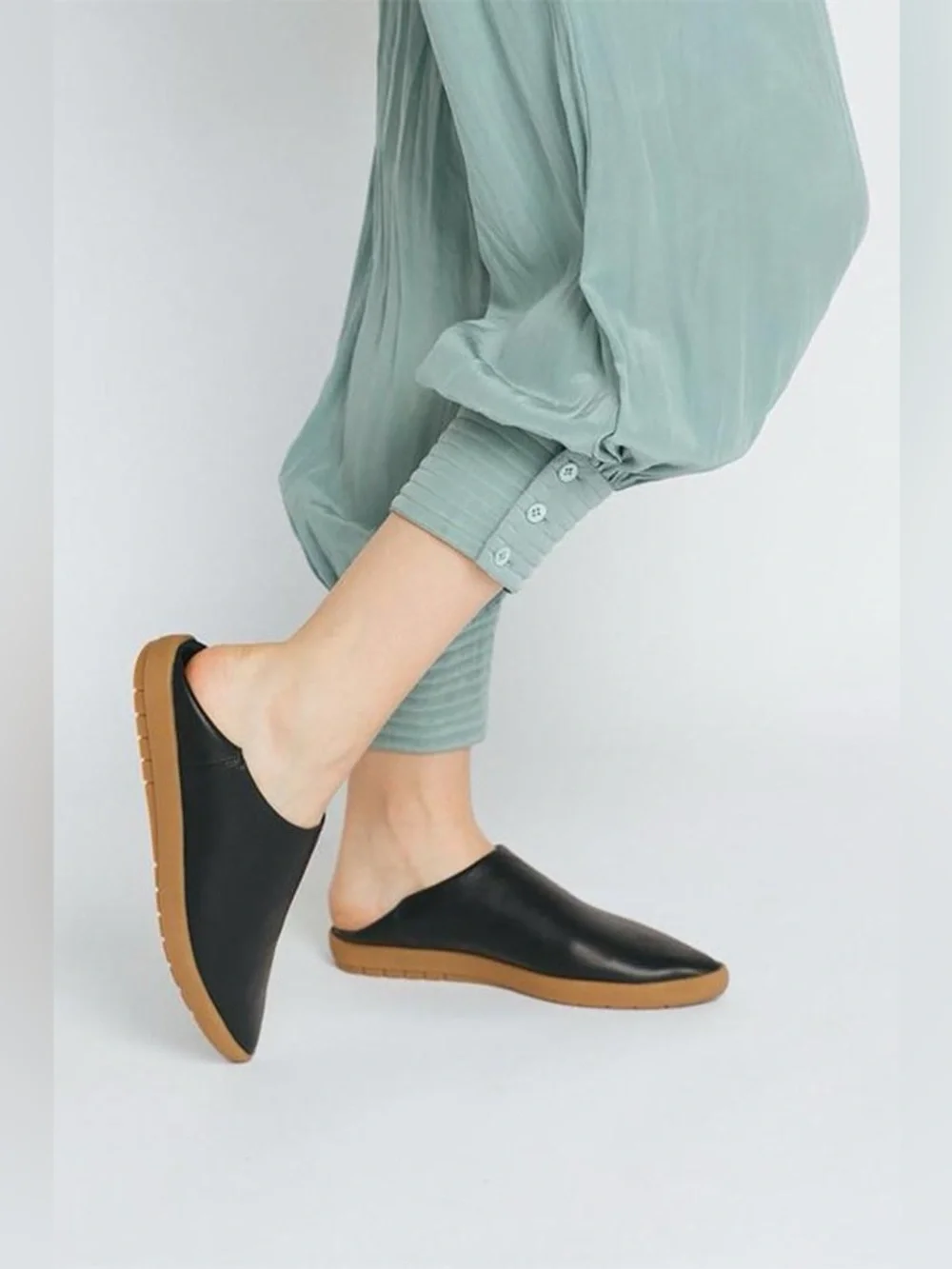 garmentory | Shoes | Vision Quest Brand Babouche Sneakers Black Leather ...